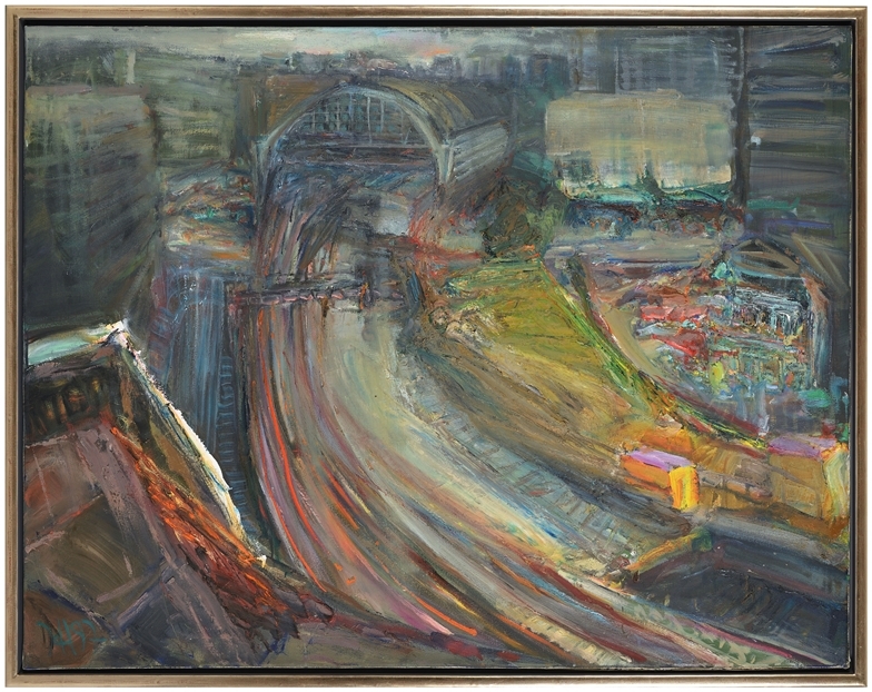 Johannes Heisig | Bahnhof Alexanderplatz (1997) | MutualArt