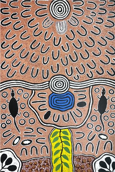 Deborah Nangala | Travelling Towards Kintore NT 2020 (2020) | MutualArt