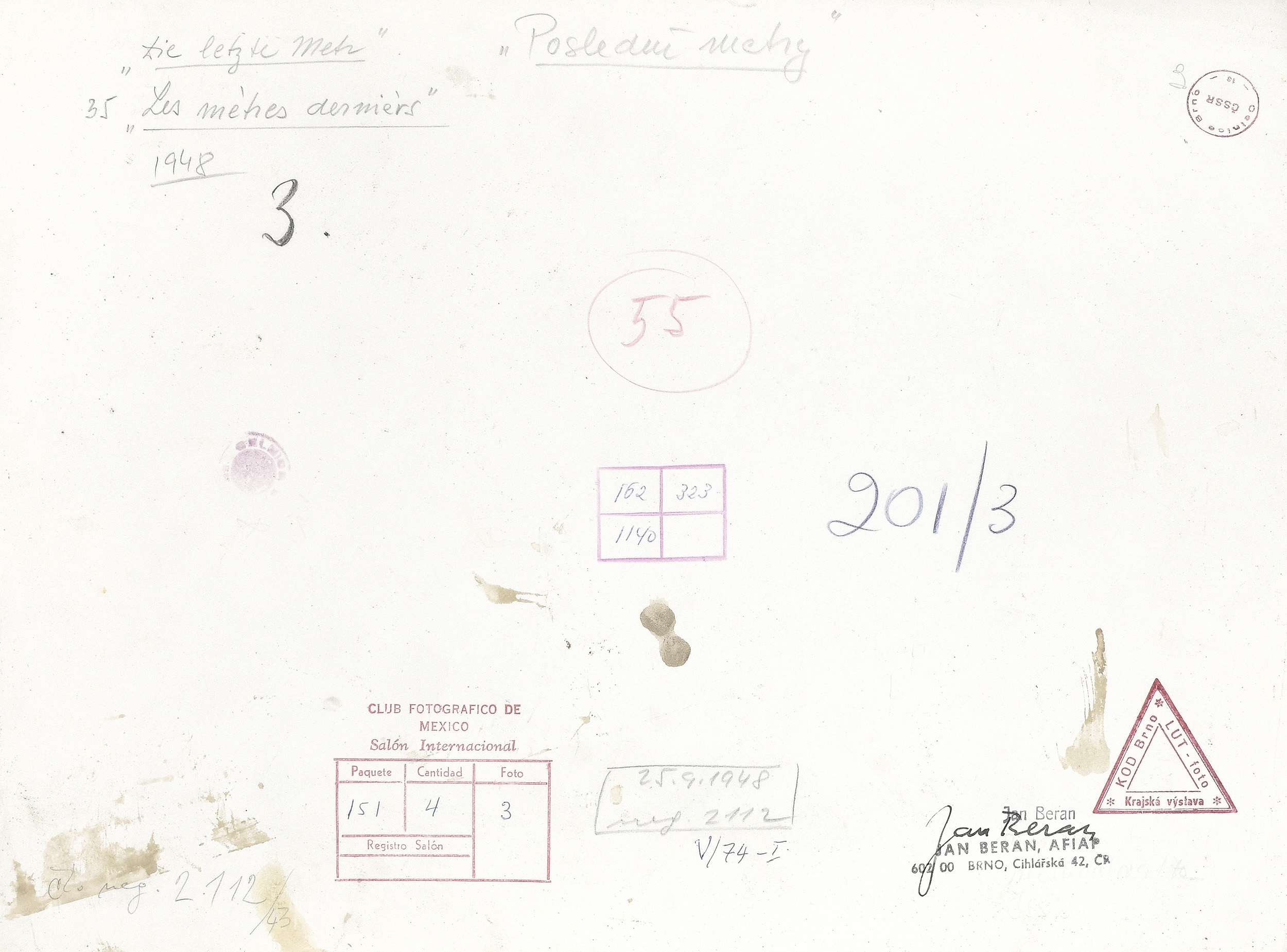 Jan Beran | Poslední metry (1948) | MutualArt