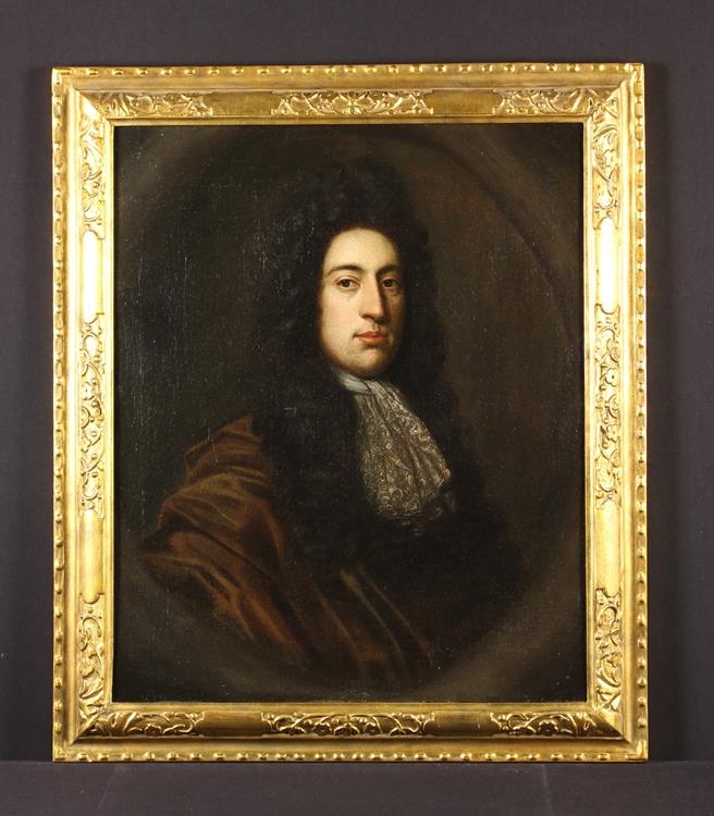 Sir Peter Lely | Portrait of a bewigged Gentleman | MutualArt