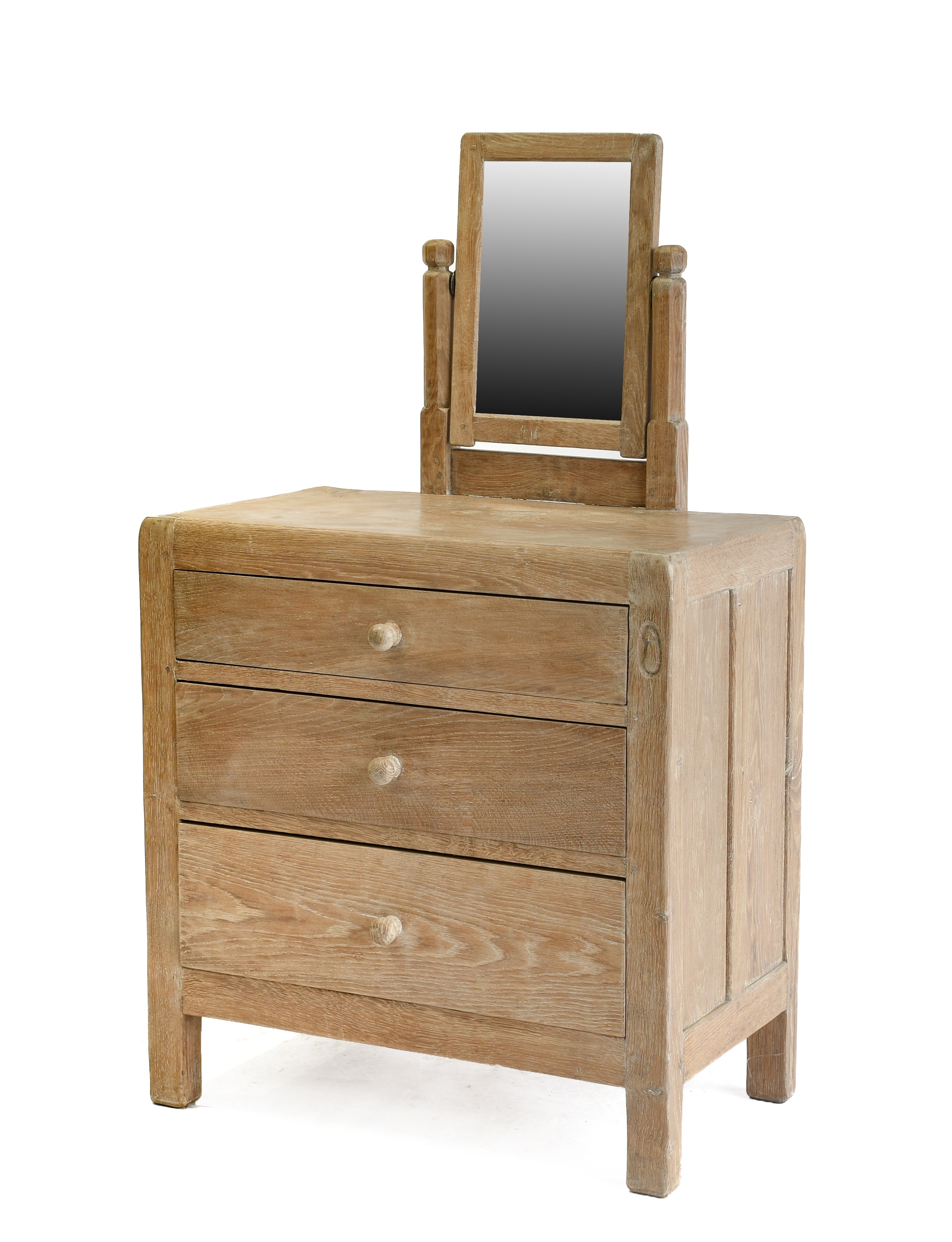 Robert Thompson | An English Oak Panelled Dressing Chest | MutualArt
