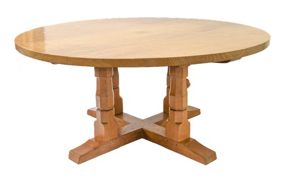 Robert Thompson | An English Oak Bespoke 5'3 Circular Table | MutualArt