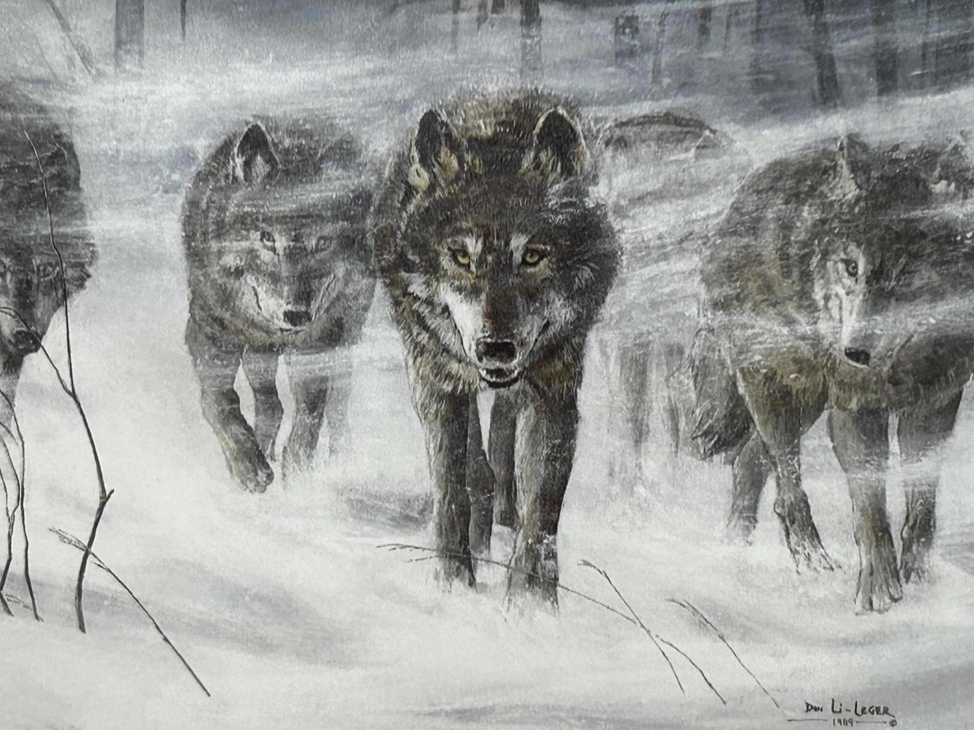 Don Li-Leger | Wolfback In Snowstorm | MutualArt