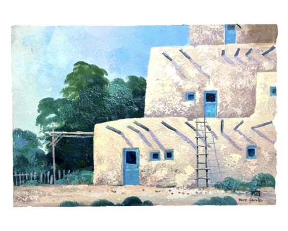 Bruce Haughey | A charming adobehouse | MutualArt