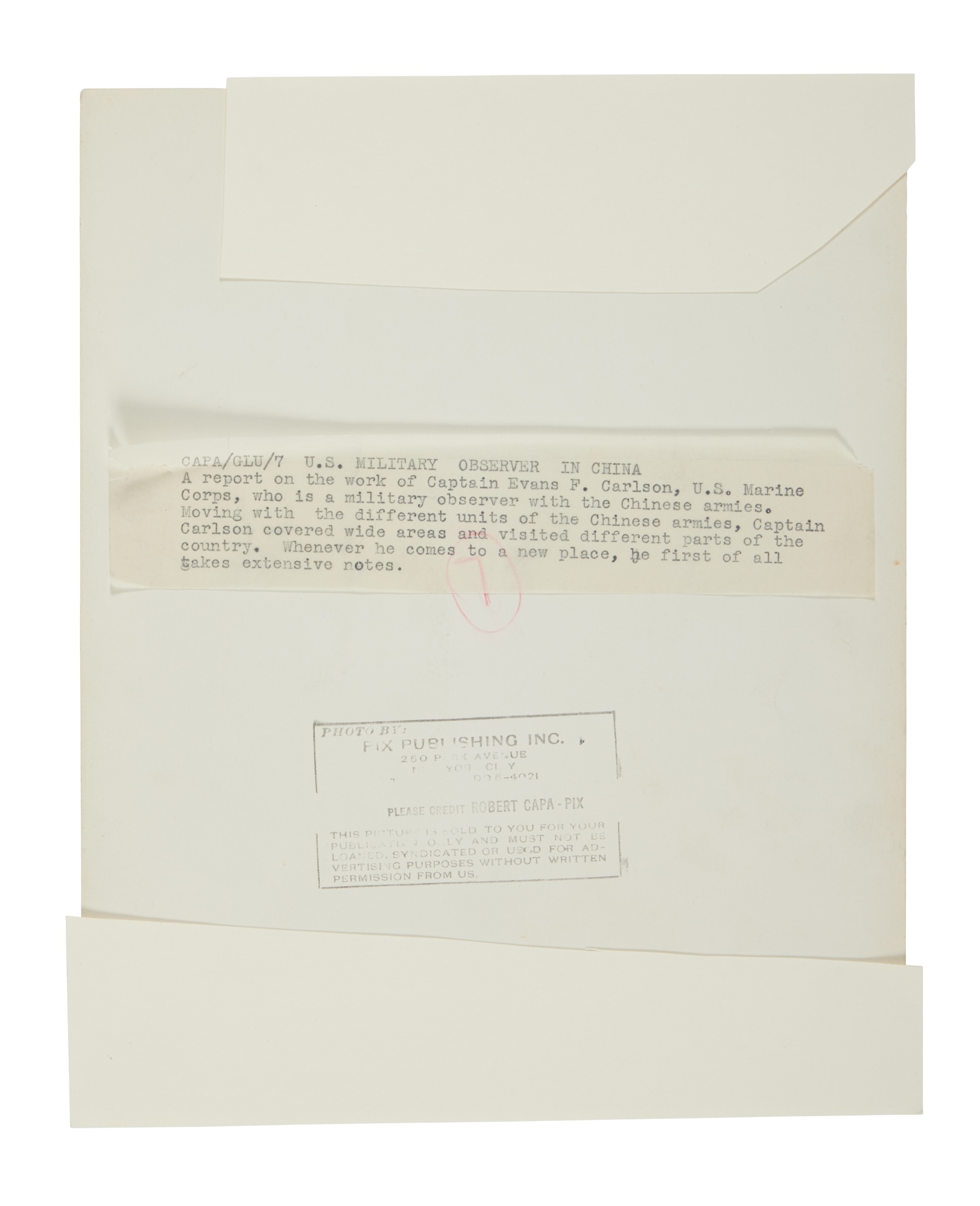 Robert Capa | Photos of Evans Carlson in China, circa 1937 | MutualArt