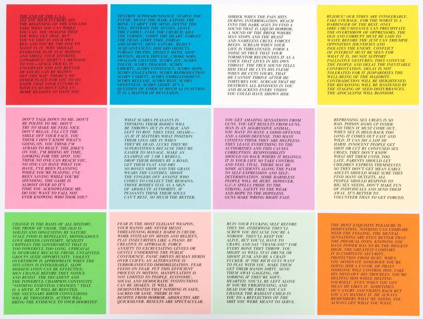 Jenny Holzer | Untitled [By Your Response to Danger...] (From the ...