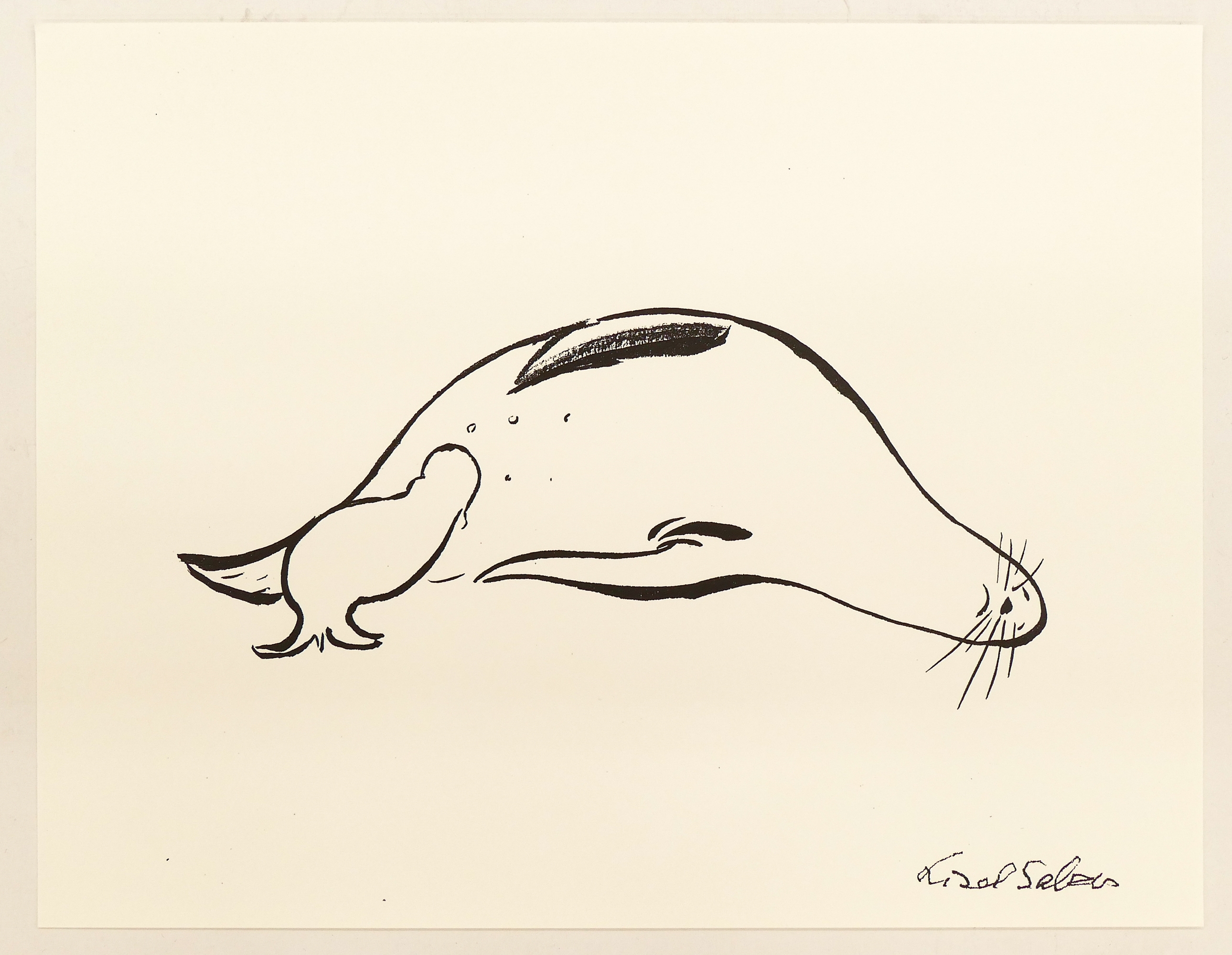 Lisel Salzer | Children and Animals Sketches | MutualArt