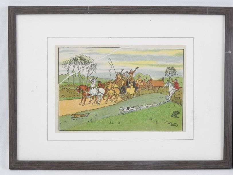 Harry Eliott | Carriage Scene & Chasse à Courre | MutualArt