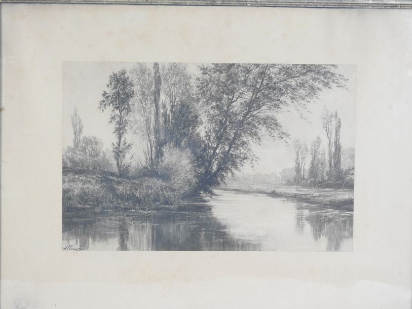 Auguste Allonge | Paysages lacustres | MutualArt