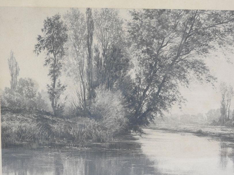 Auguste Allonge | Paysages lacustres | MutualArt