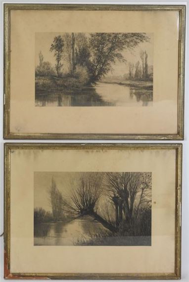Auguste Allonge | Paysages lacustres | MutualArt