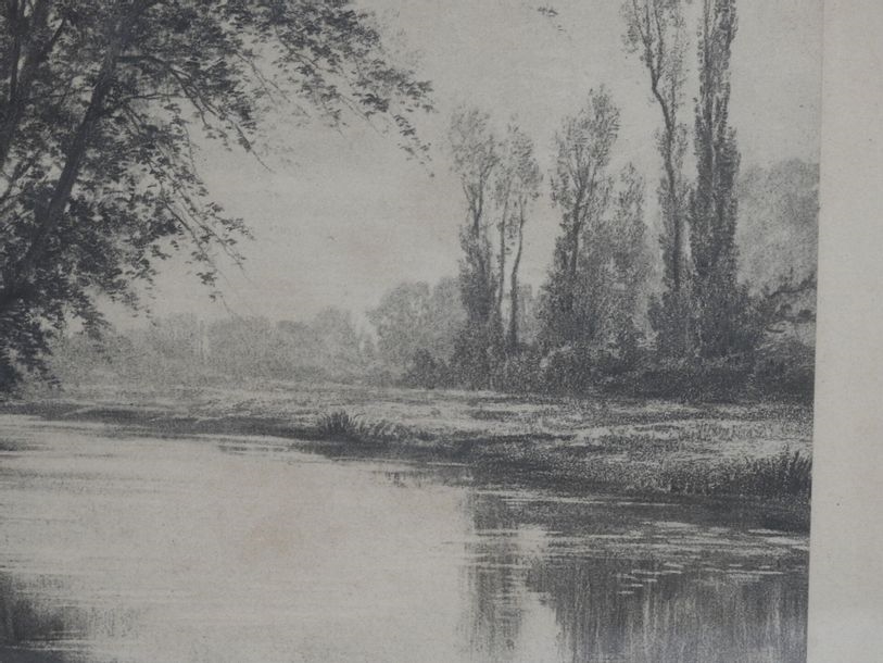 Auguste Allonge | Paysages lacustres | MutualArt