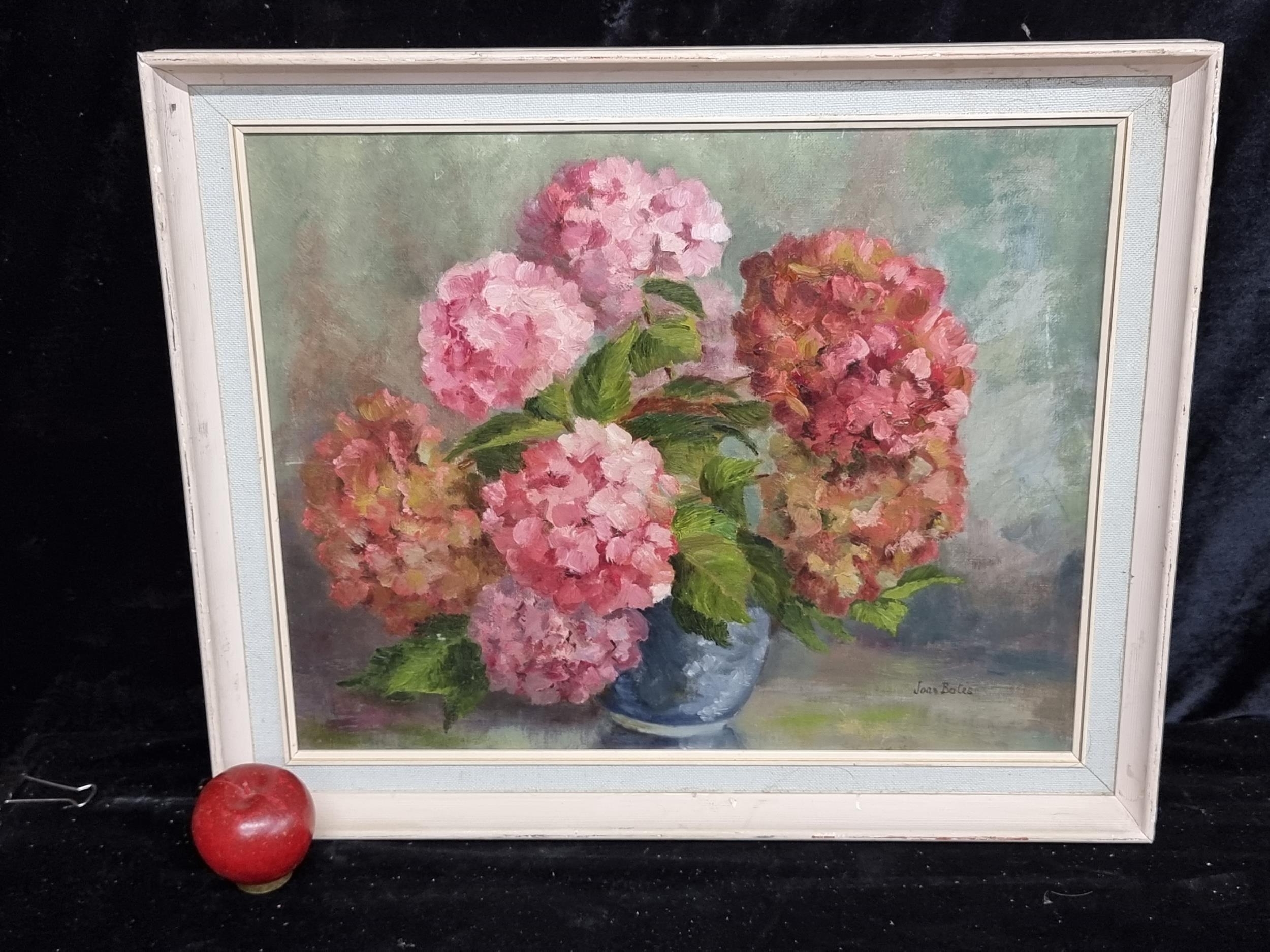 Joan Elliot Bates | Still life study of pink Hydrangea flower heads ...