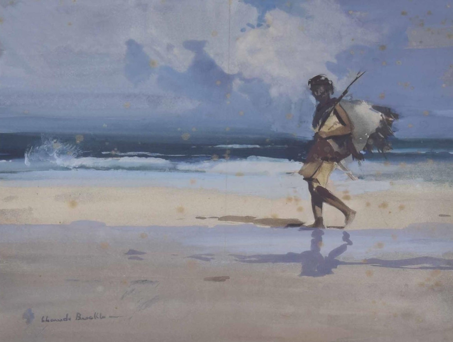 Claude Buckle | - Beach Comber, figure on a beach | MutualArt