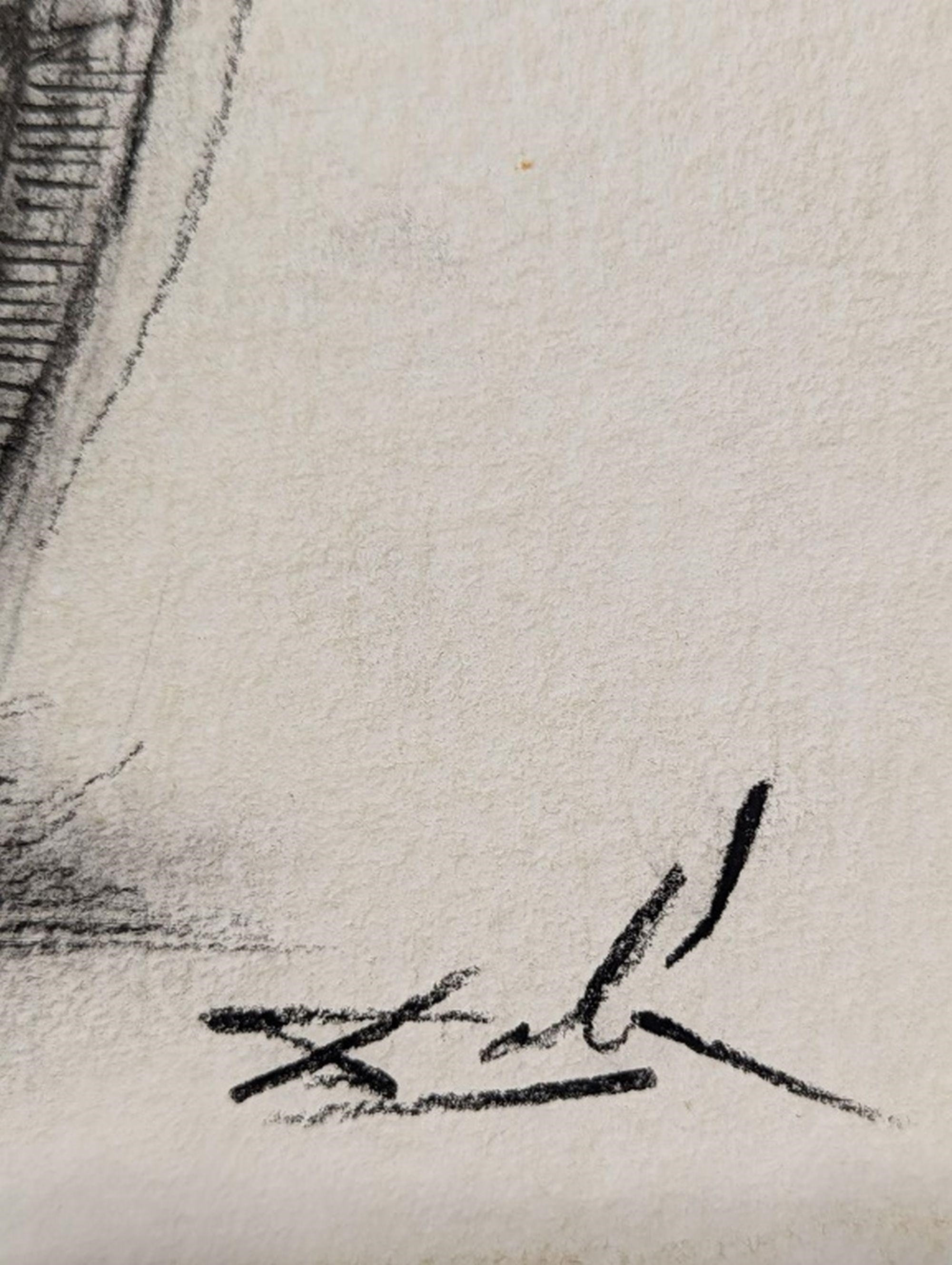 Salvador Dalí | Drawing of Statue. | MutualArt