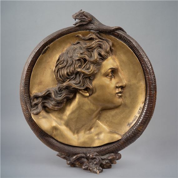 Vincenzo Gemito | Portrait Roundel of Alexander the Great (1921 ...