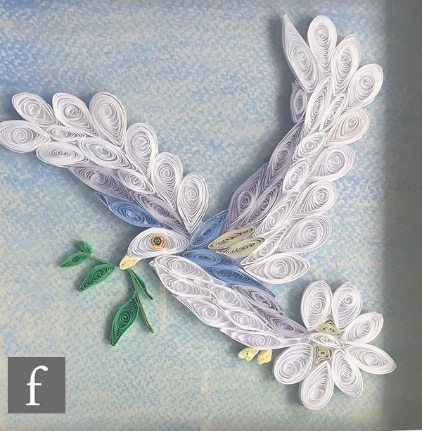 Margaret Reid | Dove with a olive branch | MutualArt