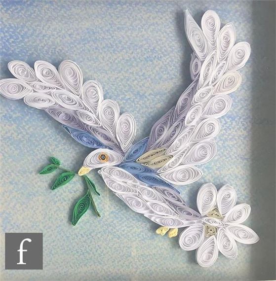 Margaret Reid | Dove with a olive branch | MutualArt