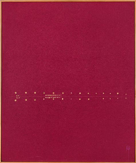 Arne Olsson | Horizon painted with acrylic & perforated in the wood ...