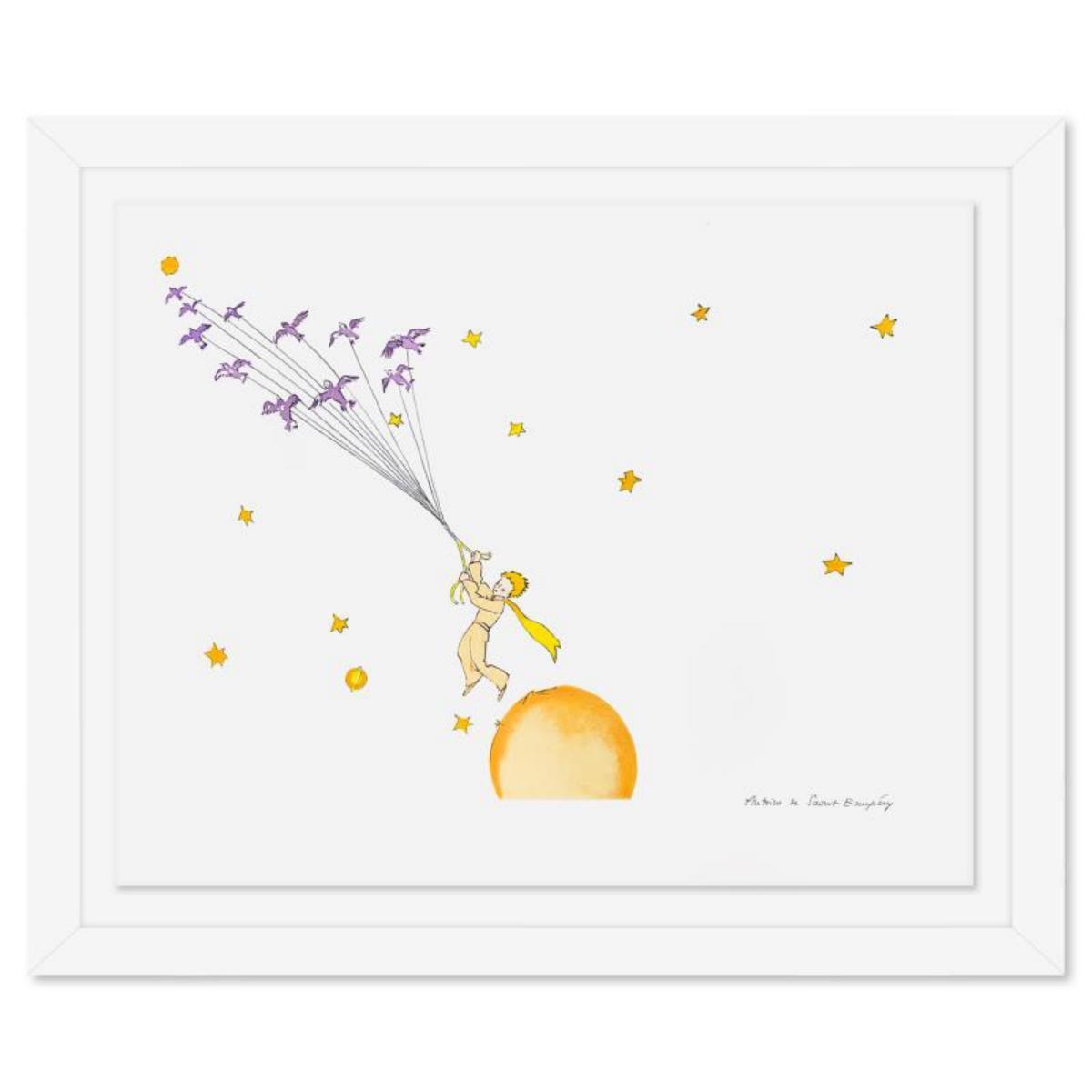 Antoine de Saint-Exupéry | The Little Prince Flying Away | MutualArt