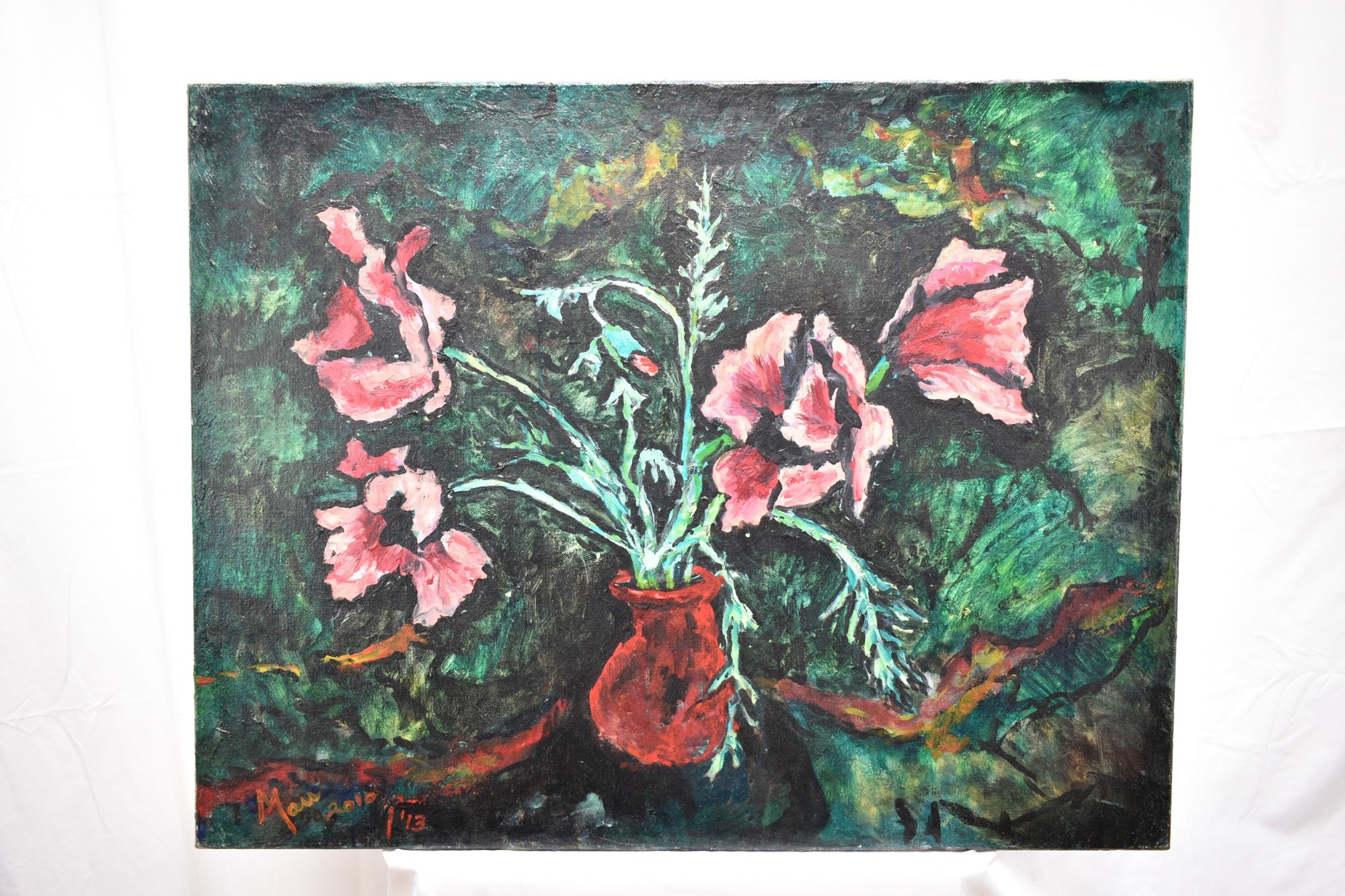 Leslie Marr | Still Life Poppies in a dark Landscape (2010 - 2013 ...