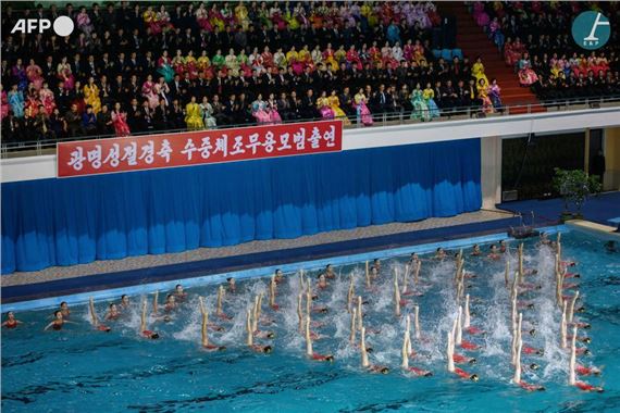 Ed Jones | Synchronized swimming gala celebrating the late North Korean ...