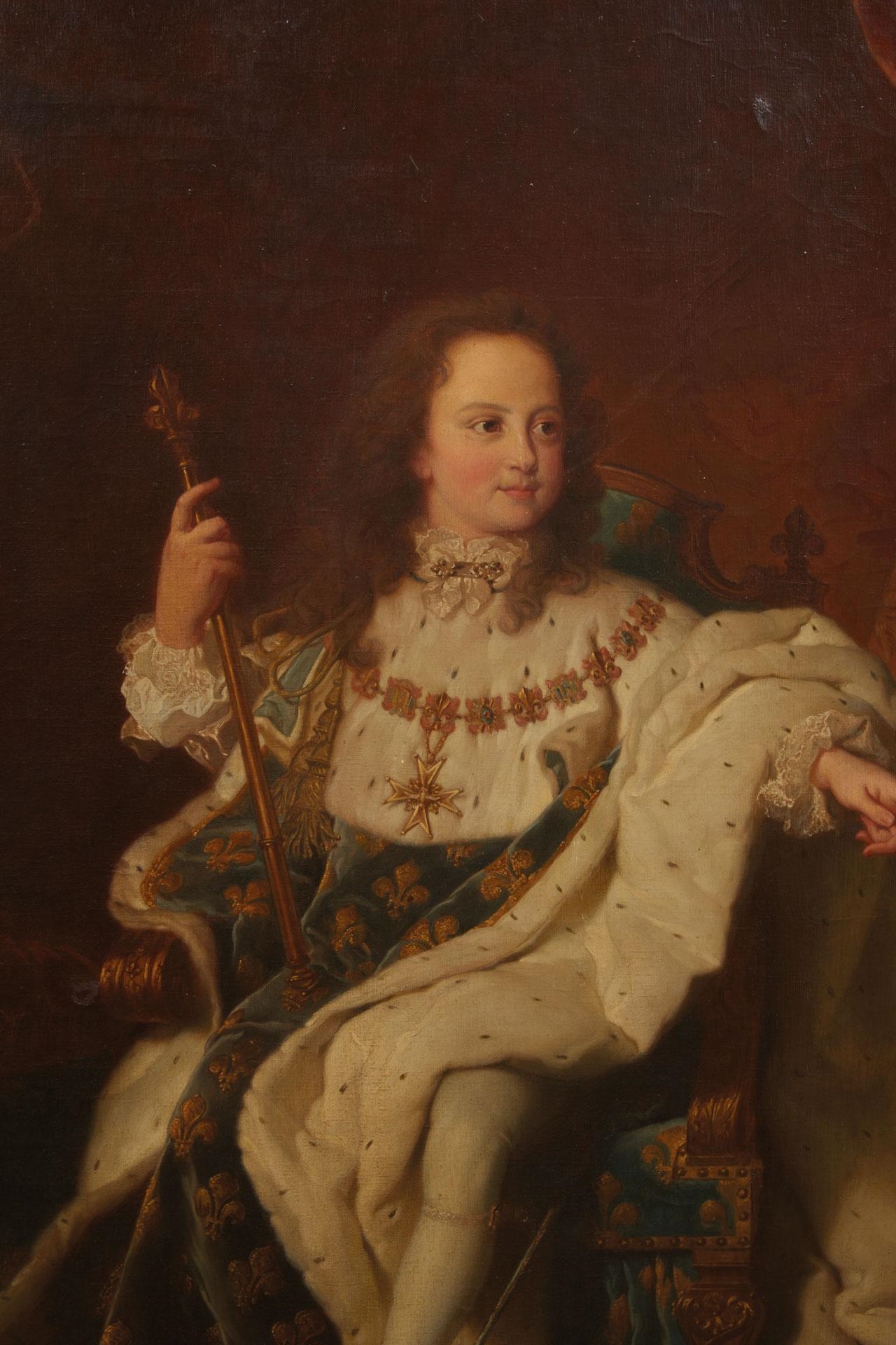 Hyacinthe Rigaud | Portrait de Louis XV en grand costume royal (1715 ...