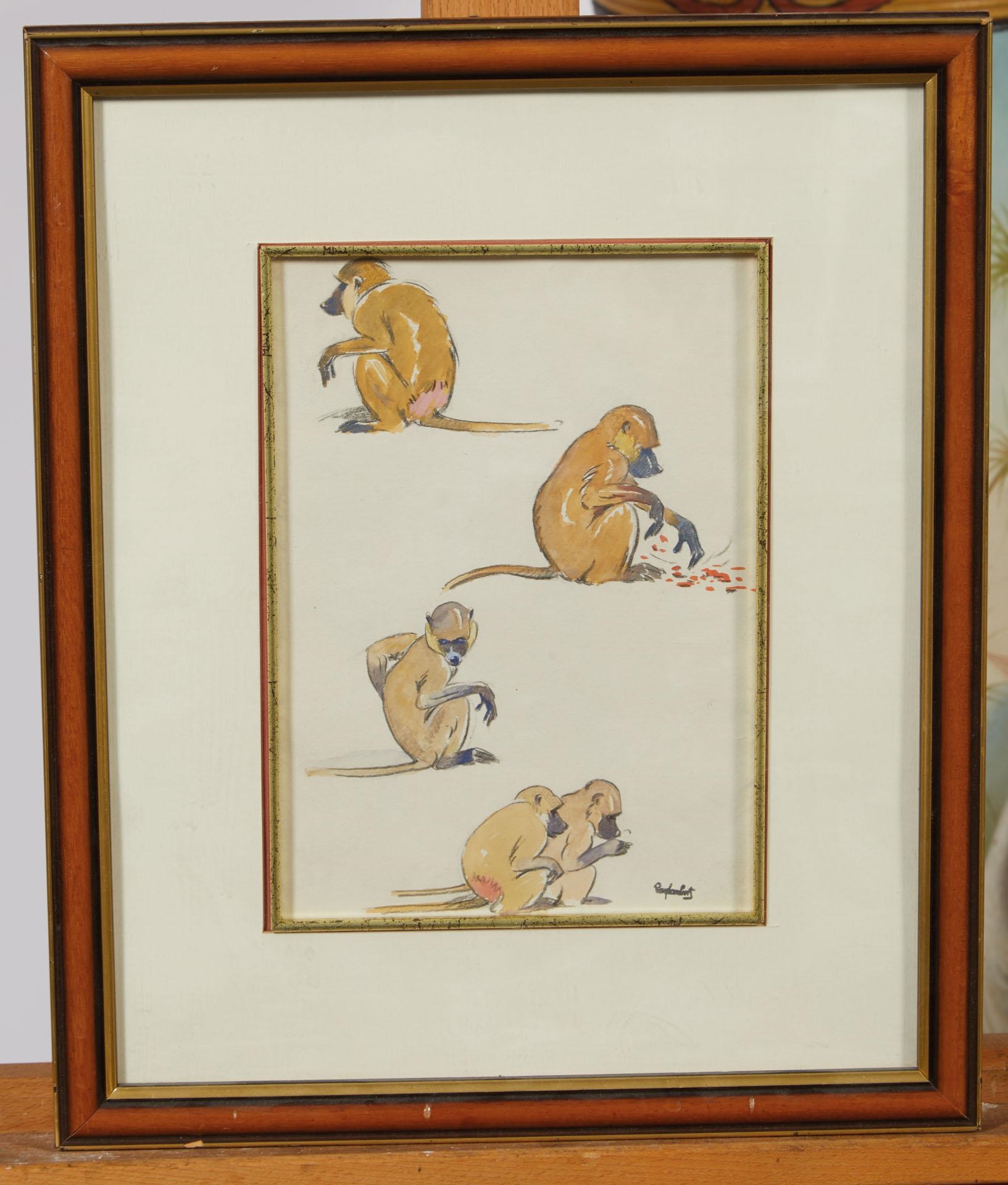 Raymond Gabriel Lambert | Etudes de babouin, | MutualArt