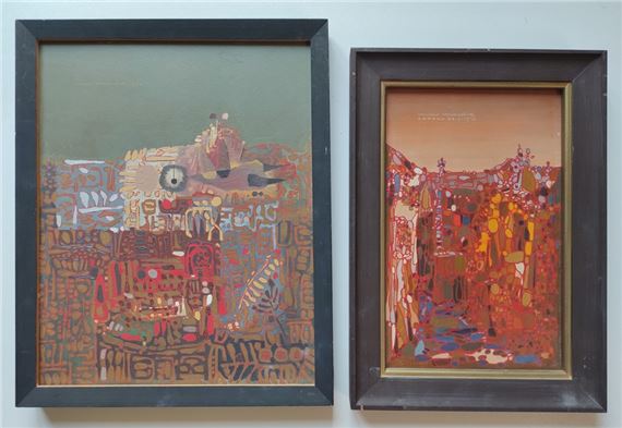 Walter Matysiak | zwei abstrahierende Landschaften | MutualArt