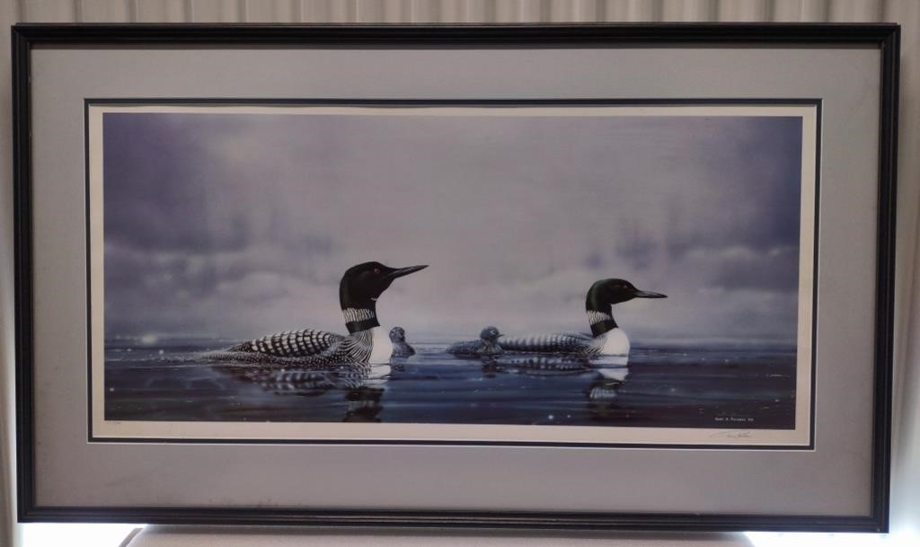 GARY A. PULHAM | Swimming Loons (1988) | MutualArt