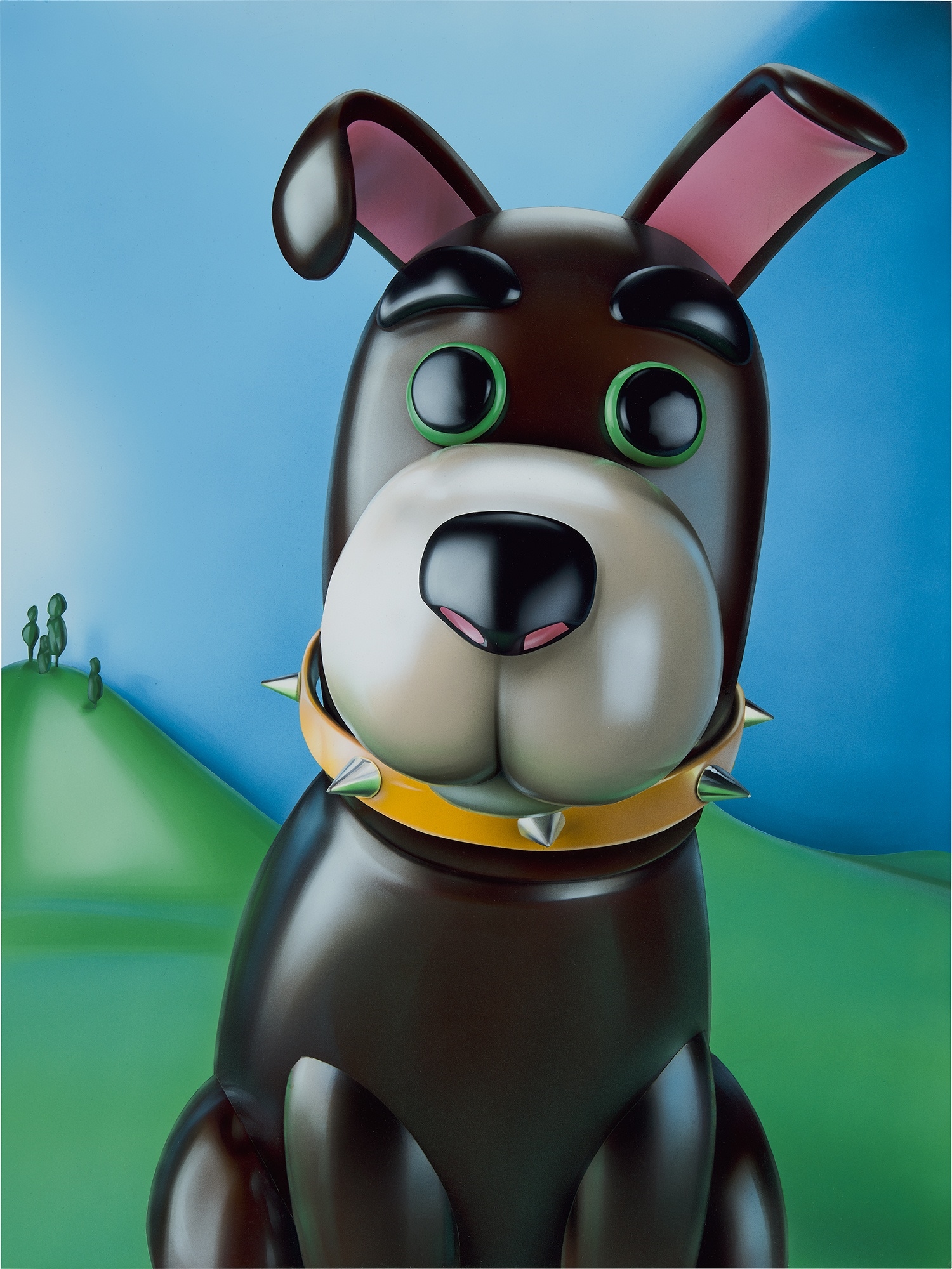 César Piette | Dog with yellow collar (2019) | MutualArt