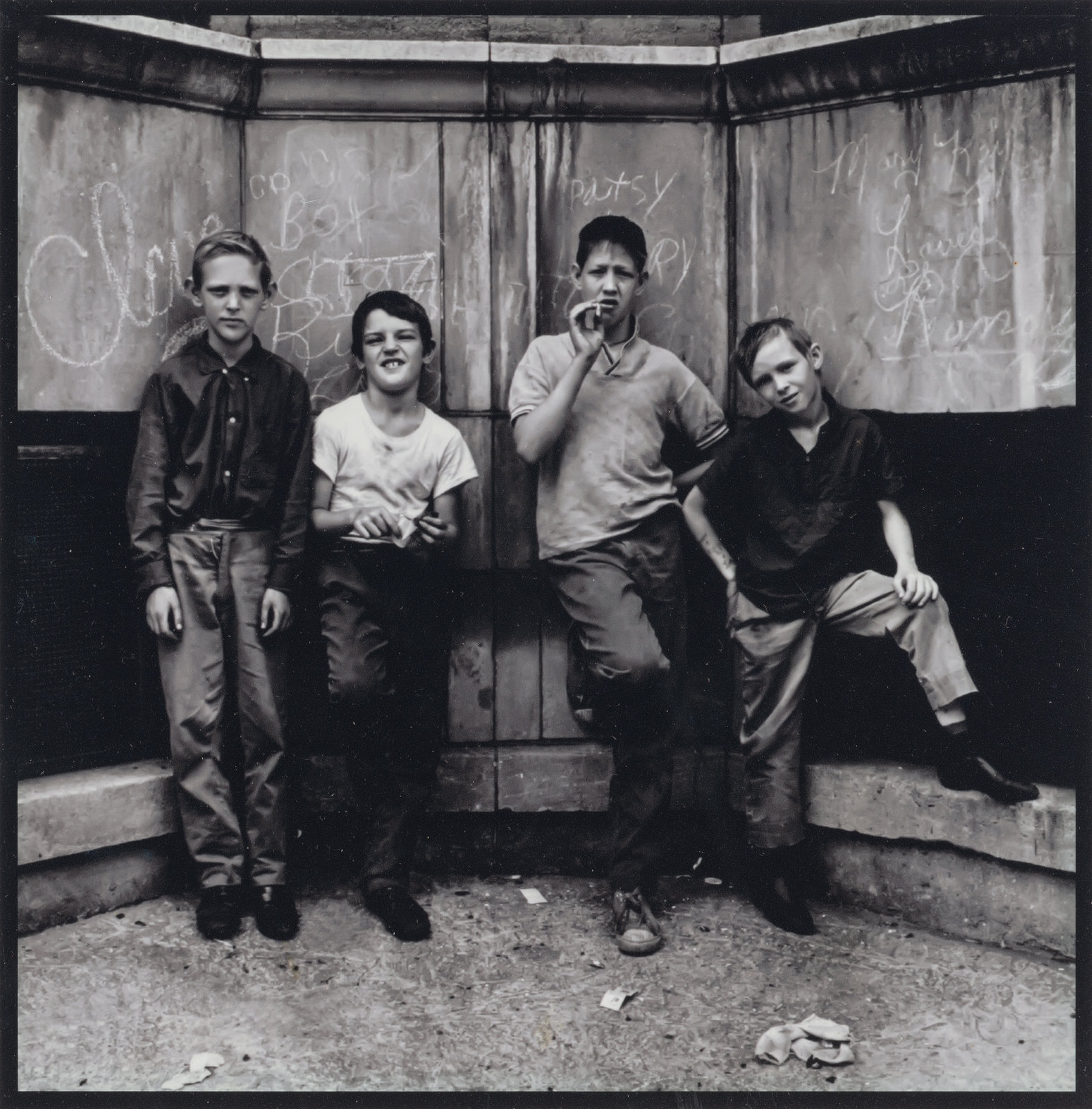 Danny Lyon | Boys Smoking | MutualArt