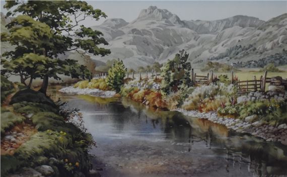 Judy Boyes | The riverside path to Dungeon Ghyll | MutualArt