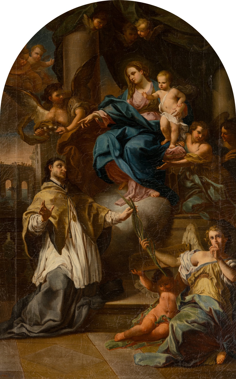 Sebastiano Conca | Madonna and Child with St. Nepomucene | MutualArt