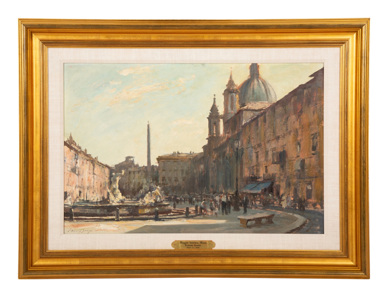 Edward Brian Seago | Piazza Navona | MutualArt