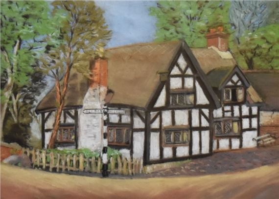 D. Kirkham | A half timbered Tudor style house | MutualArt