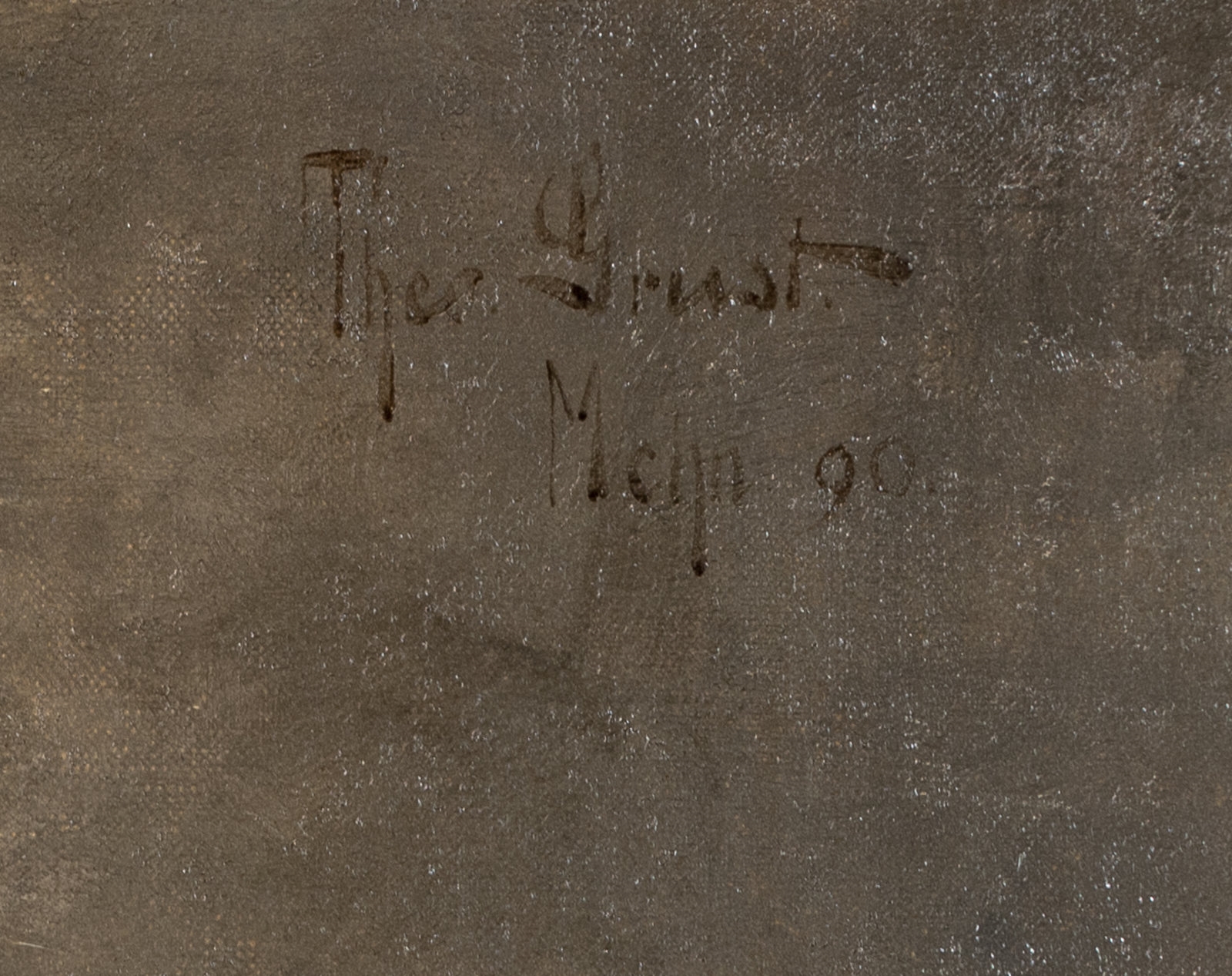 Theodor Grust | Candlelight Reflection (1890) | MutualArt