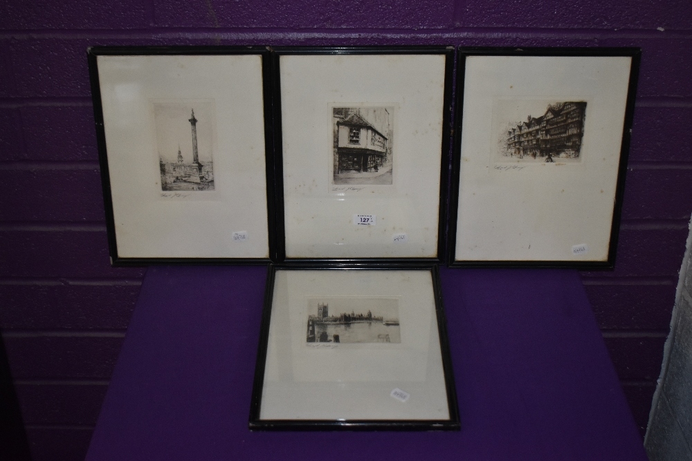 Edward J. Cherry | Four depictions of London | MutualArt