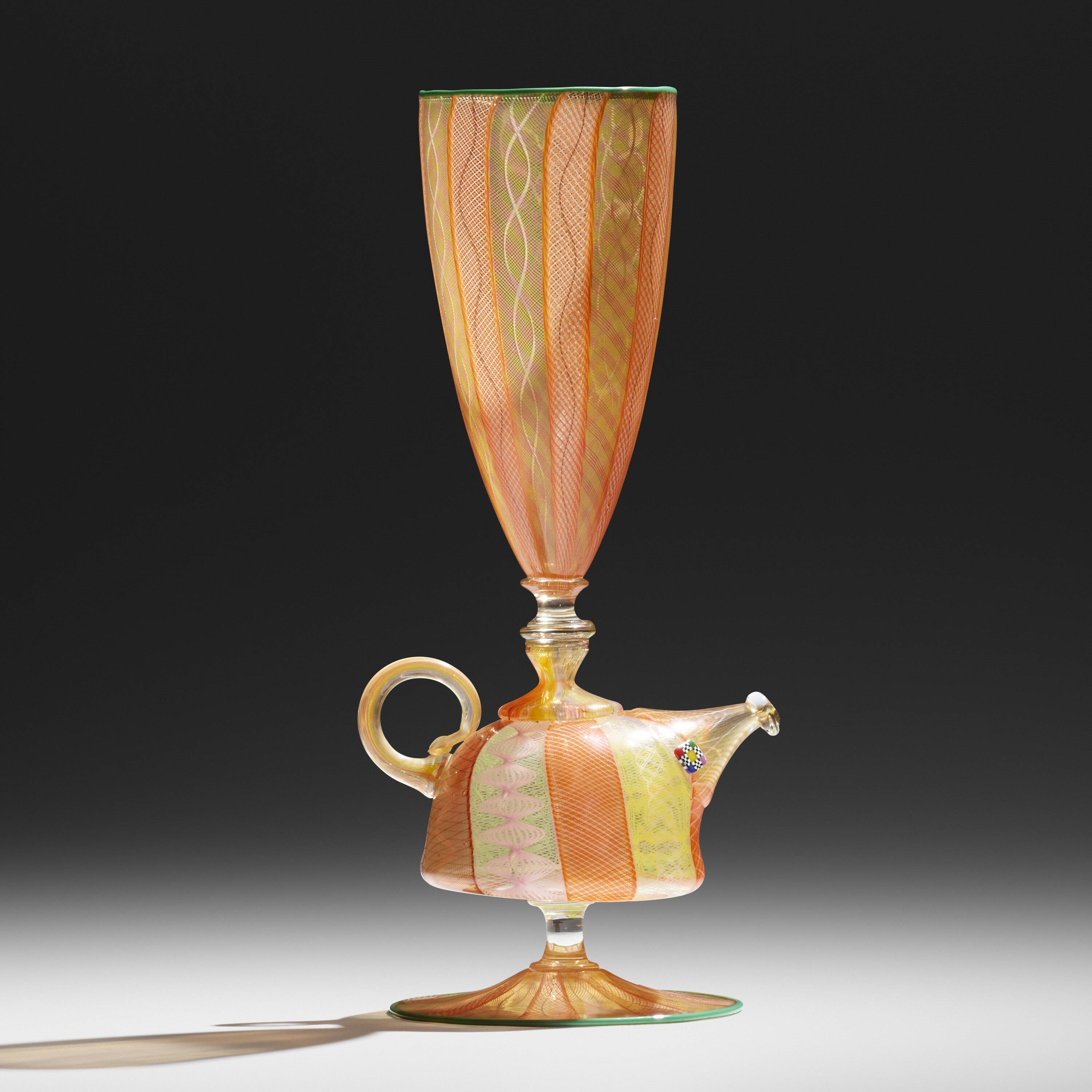 Richard Marquis | Zanfirico Teapot Goblet (1992) | MutualArt