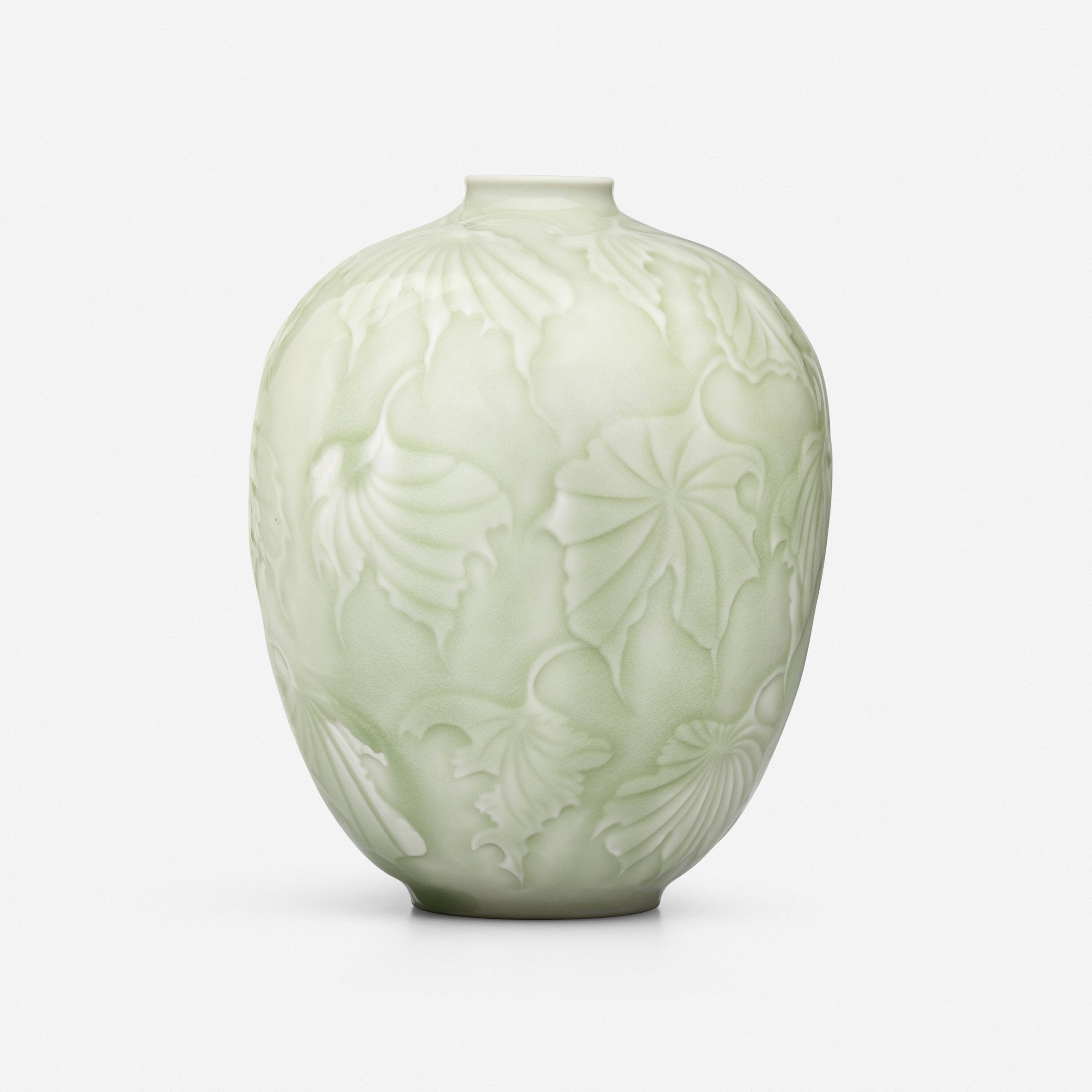 Cliff Lee | Vase with ginkgo leaves (1988) | MutualArt
