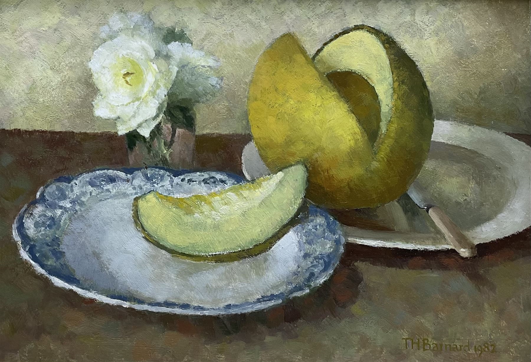 Thomas Henslow Barnard | Still Life of Melon (1982) | MutualArt