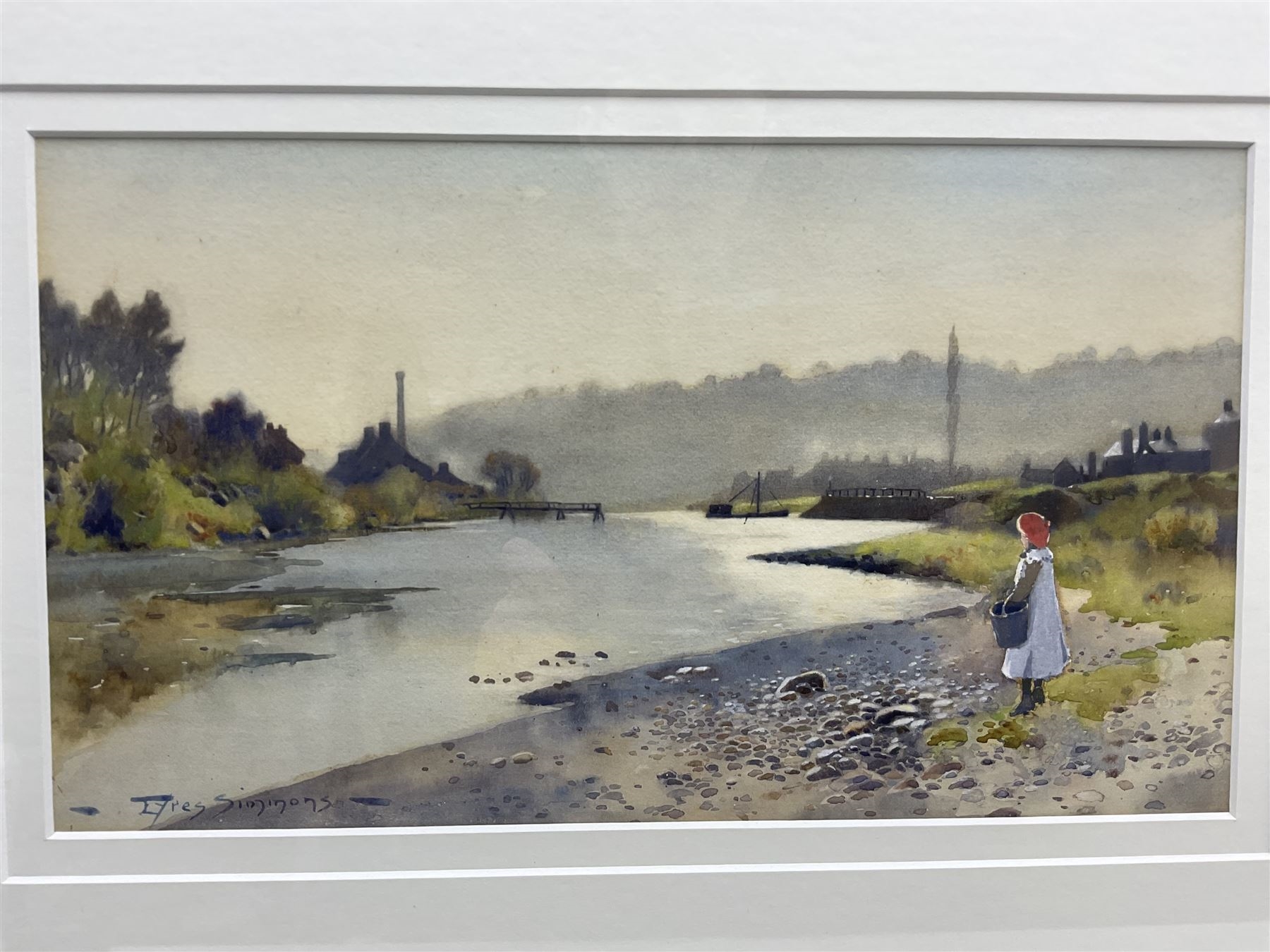 Eyres Simmons | Young Ladies at the Riverside | MutualArt