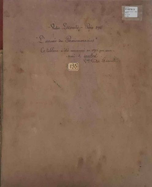 Victor Lecomte | L'arrivée du permissionnaire, Paris (1915) | MutualArt