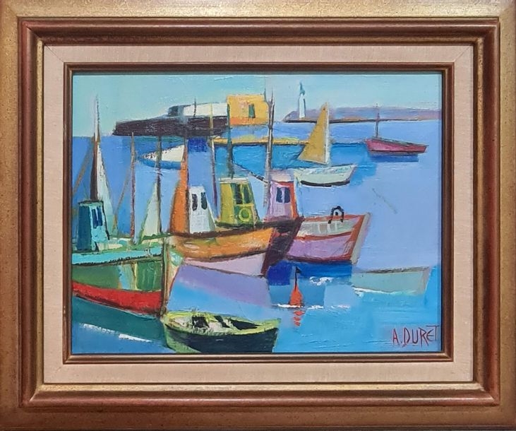André Duret | Bateaux à Lesconil, Bretagne | MutualArt