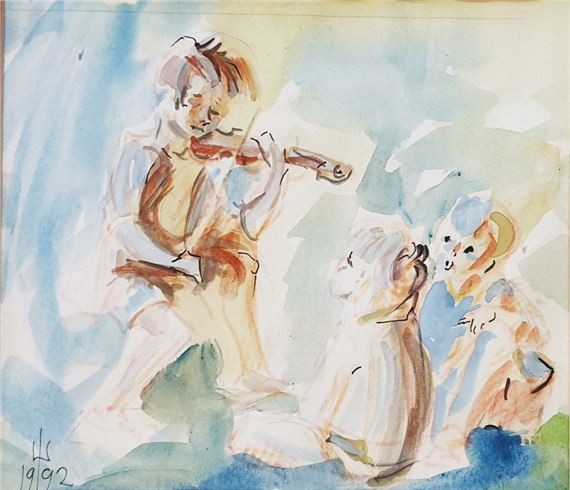 Elly Holm | Violin Practice (1992) | MutualArt