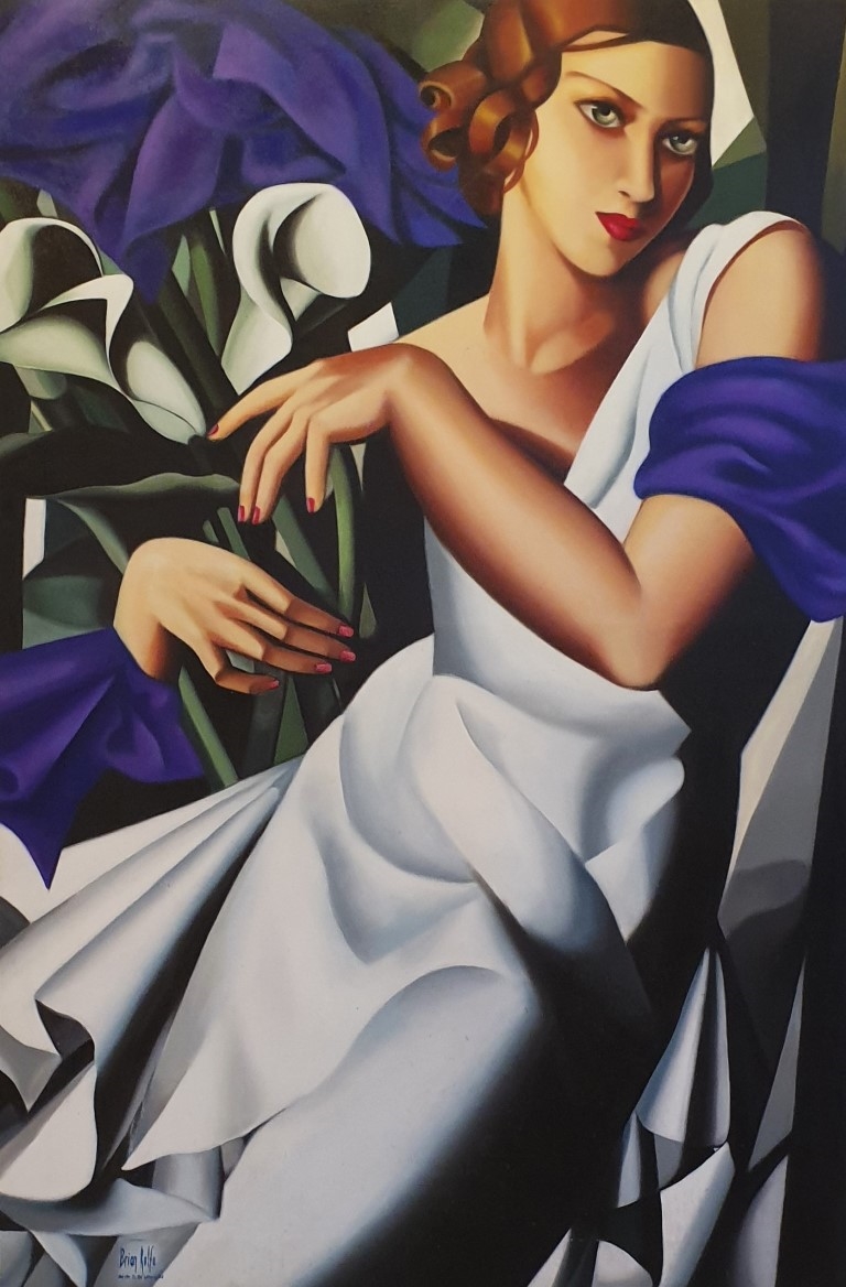 Tamara de Lempicka | Women with flowers | MutualArt