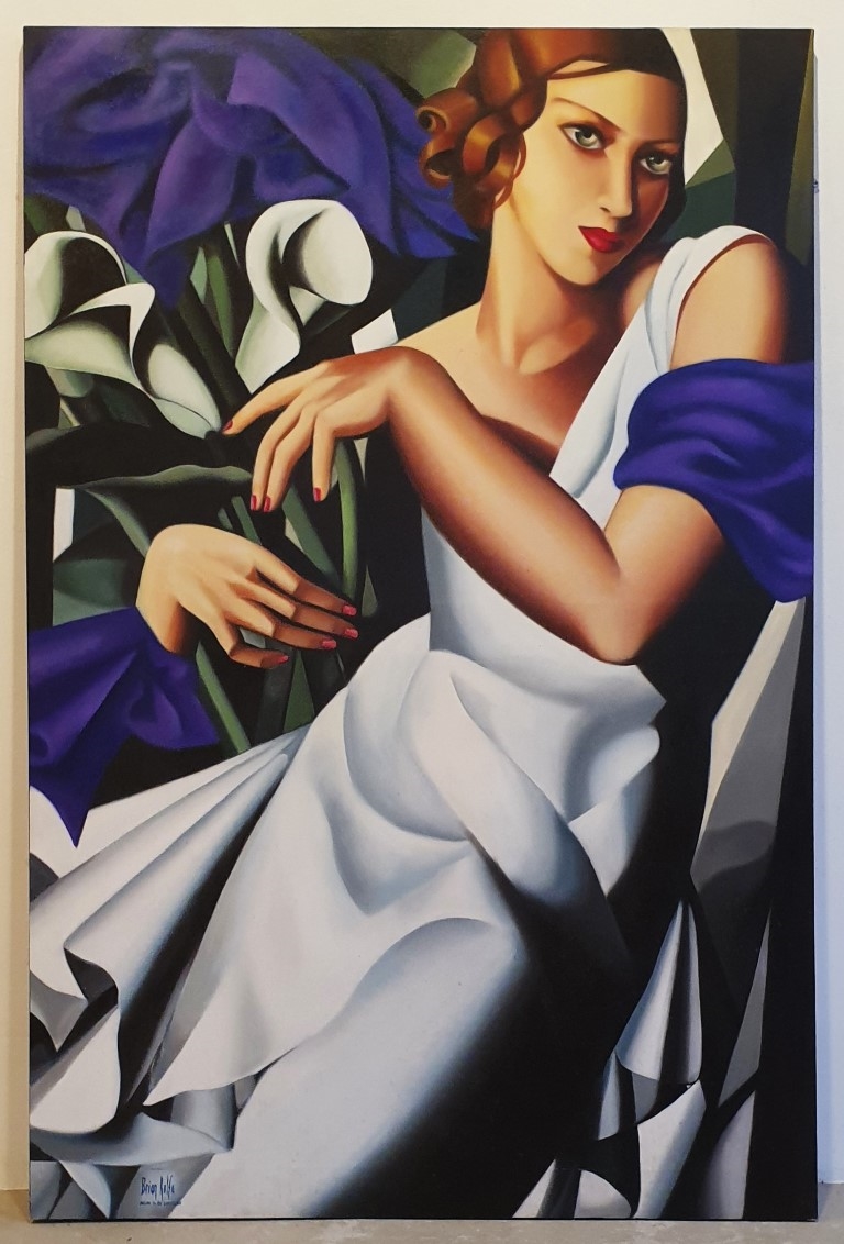 Tamara de Lempicka | Women with flowers | MutualArt