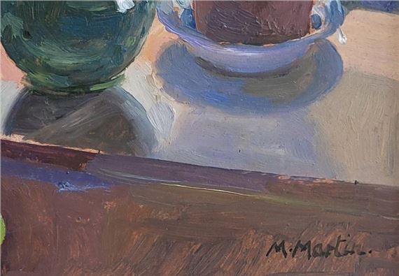 Mary Martin | Pot plants by a cottage window (1951) | MutualArt