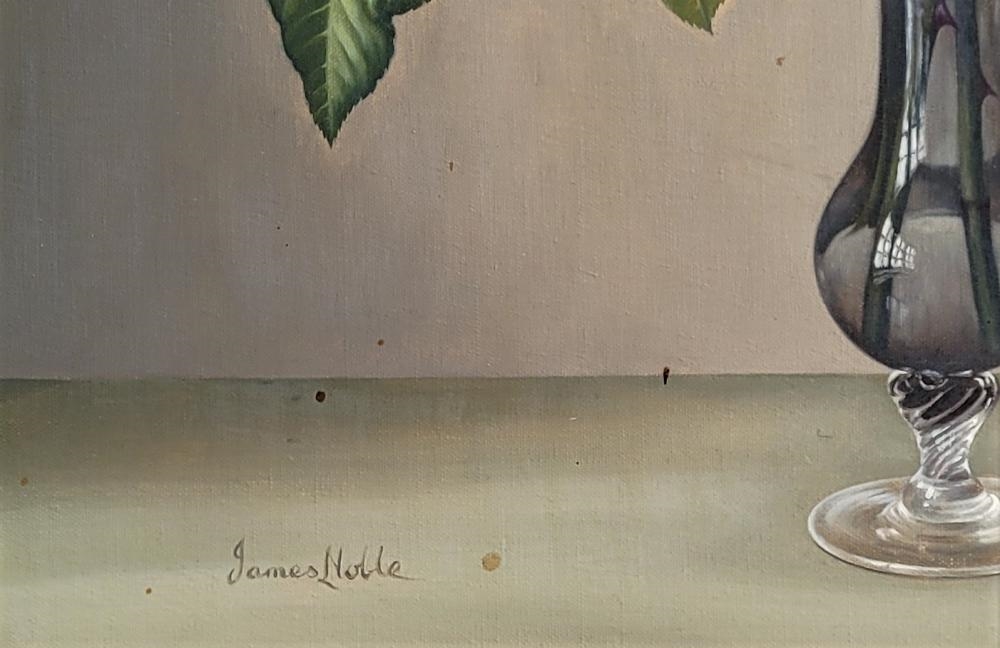 James Noble | Still life of flowers in a vase | MutualArt