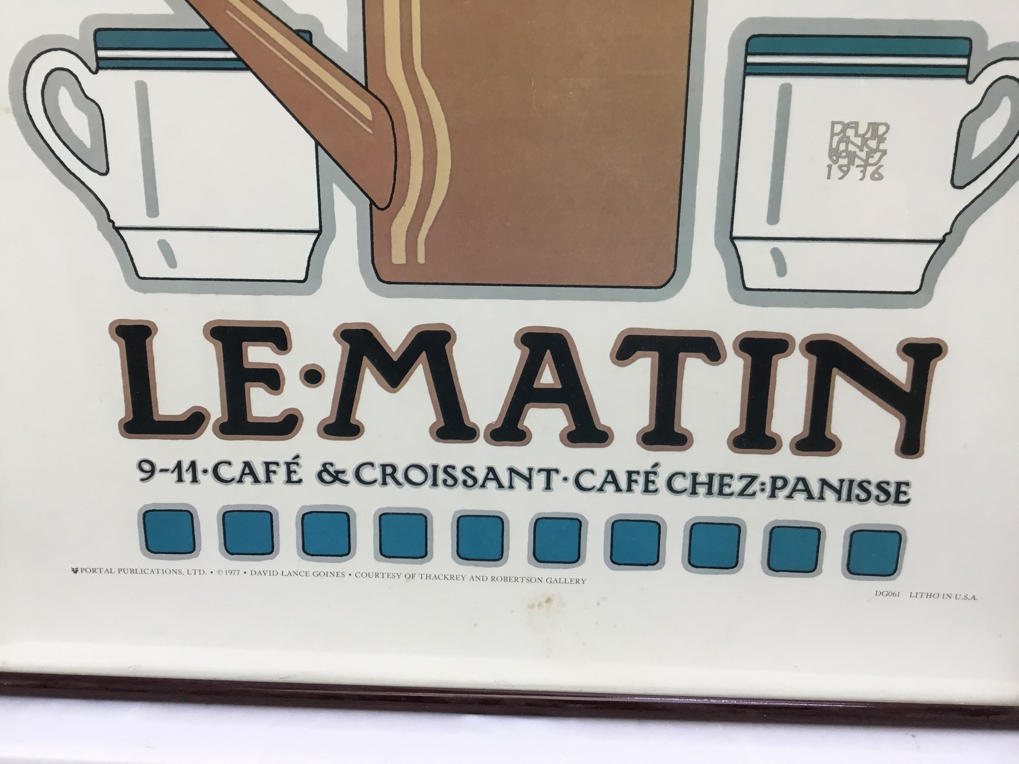 David Lance Goines | Le. Matin, 9-11 Cafe & Croissant. Cafe Chez ...